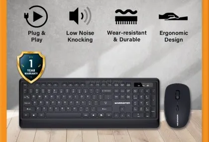 Brand New Wireless Keyboard and Mouse Set Combo | Wireless Suit ...
