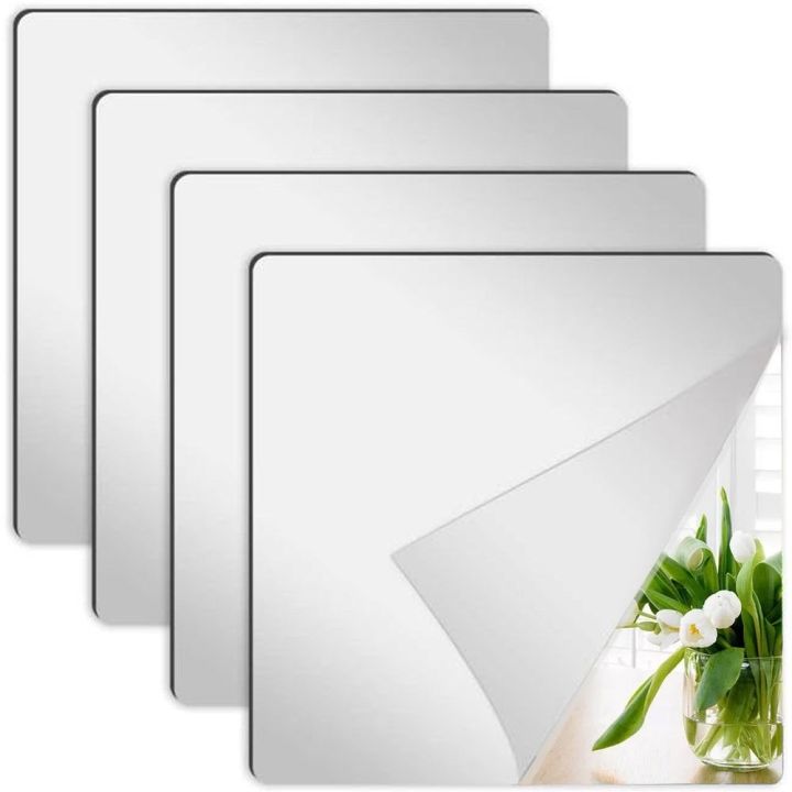 New Self-Adhesive Mirror Wall Stickers 1.6mm Thick Flexible Acrylic ...