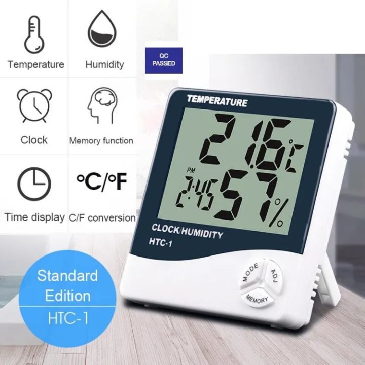 HTC-1 Indoor Room Lcd Electronic Temperature Humidity Meter | Daraz.pk