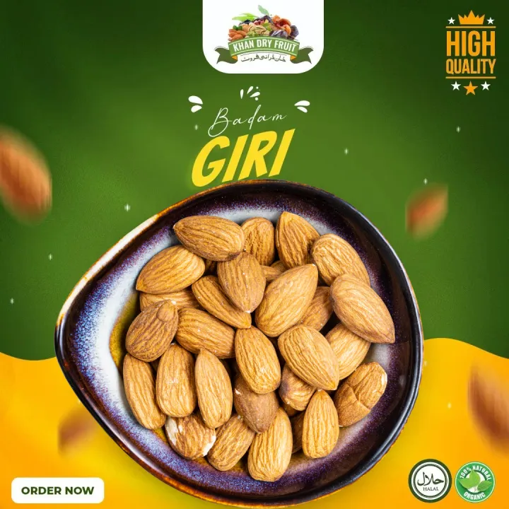 Almonds 1kg Packets I Badam, Giri, Nuts Large size | Daraz.pk