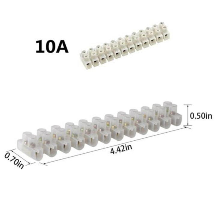 JPI Wire Terminal PVC Connector Strip 10A 12 way | Daraz.pk