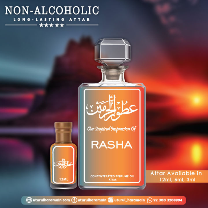 Rasha - ATTAR (Roll On Perfume Oil) - ( Long Lasting Concentrated ...