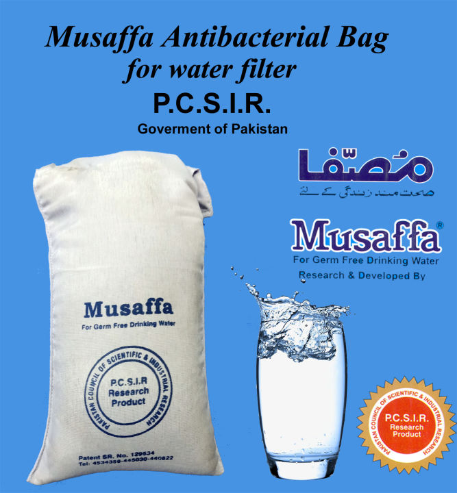 Musaffa Water Filter Purifier P.C.S.I.R product W.H.O approved | Daraz.pk
