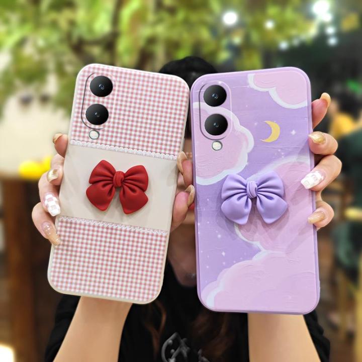 soft shell Simplicity Phone Case For VIVO Y17S 4G Bowknot Cartoon ...