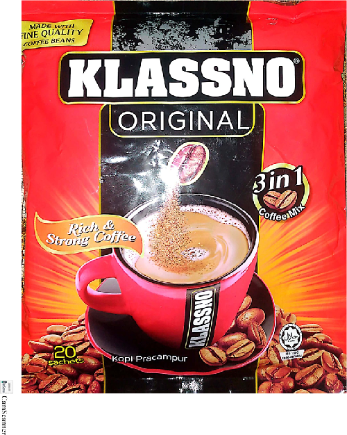 Klassno 3in1 Coffee mix Original 10 sachets Pack of 10 Sachets (20g x ...