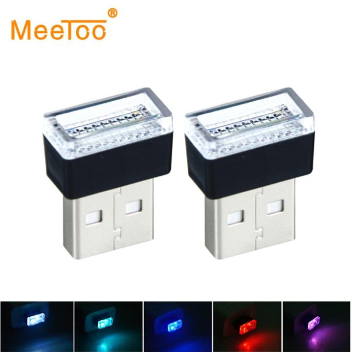 【Topnotch Store】Auto Atmosphere Light USB Socket Interior Decorative ...
