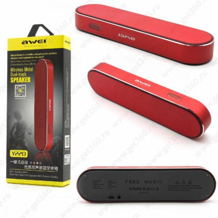 Awei Y220 Wireless Metal Dual-Track Sensor Touch Boombox Speaker | Daraz.pk