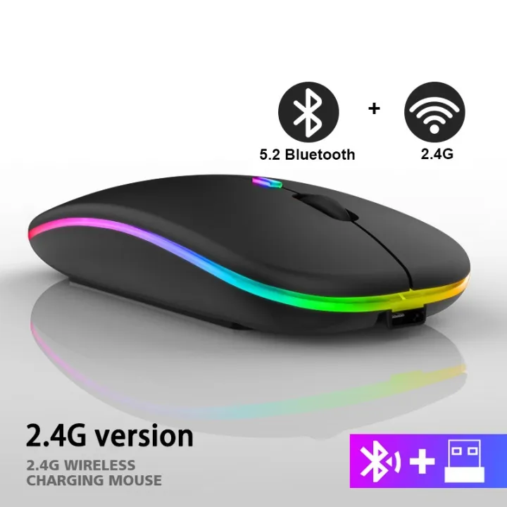 Ergonomic Dual Mode Bluetooth Feature and Rechargeable Battery Gaming ...
