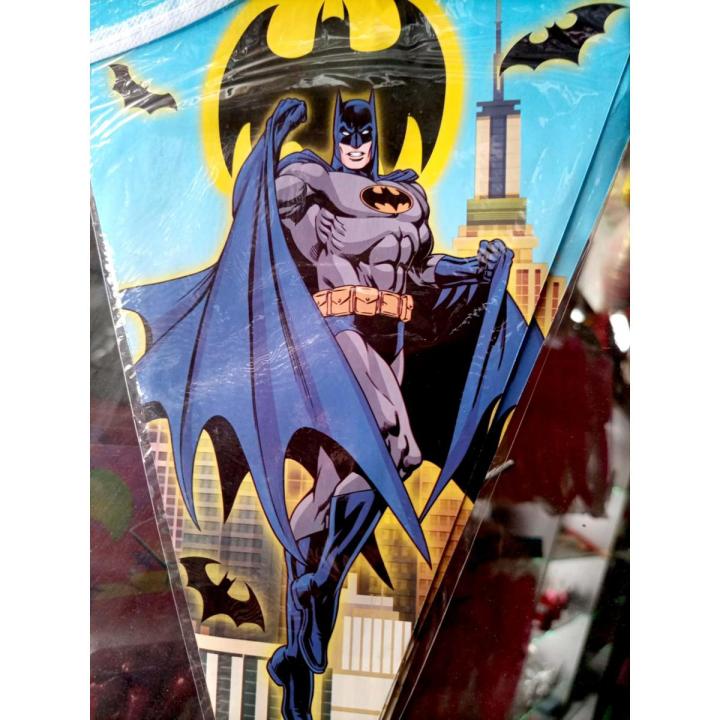 Batman Theme Birthday Party Flags Banner For Birthday, Celebrations ...