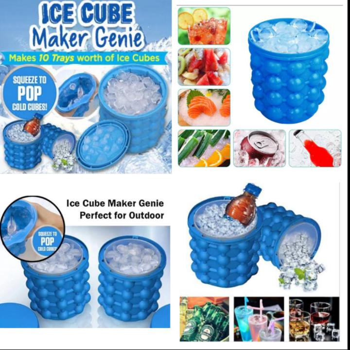Ice Cube Maker Ice Genie Magic Ice Cube Maker Silicon Mold | Daraz.pk