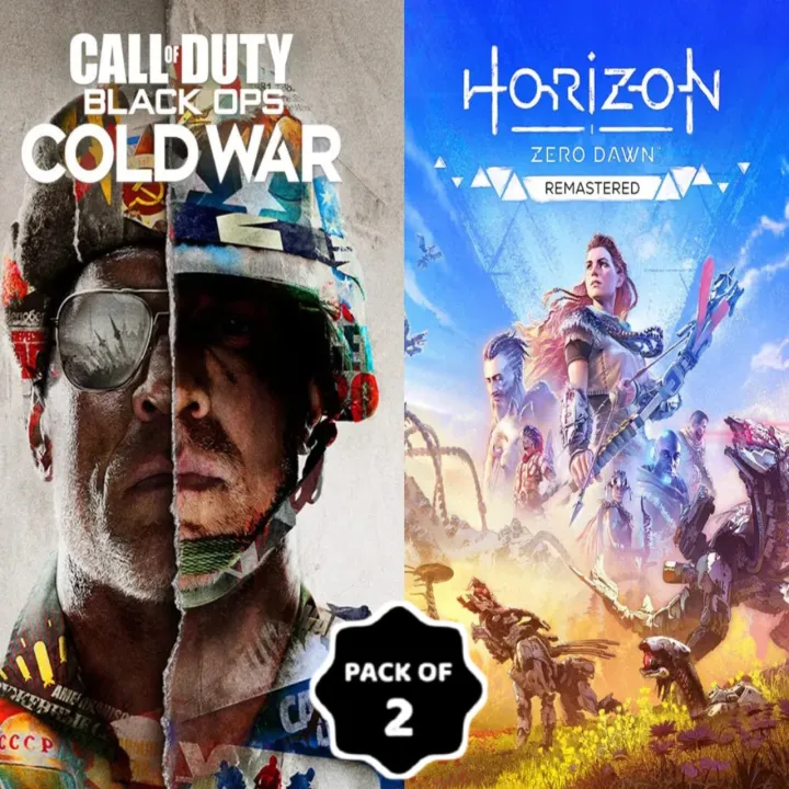 Pack Of 2 Games Call of Duty Black Ops Cold War And Horizon Zero Dawn ...