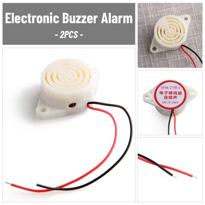 2pcs Mini DC 24V 3015 Alarm Sound Electronic Buzzer Alarm Constant Tone ...