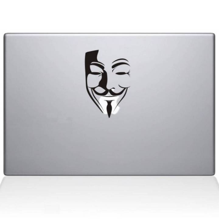 V For Vendetta Mask - Laptop Trackpad Decal Laptop Sticker - Touchpad ...
