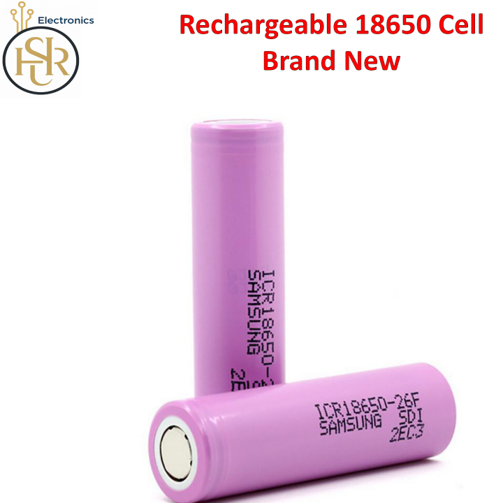 2 Pieces 3.7V Rechargeable Power Bank Lithium Cell 18650 Li-Ion Battery ...