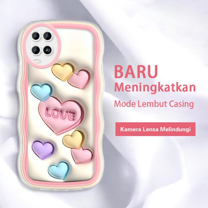 FELMYST Case For OPPO A54 2021 Hot Ins Cute Love Heart Mobile Phone ...