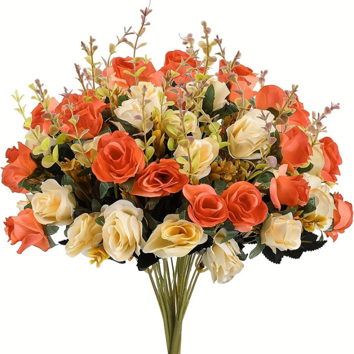 1Pc Silk Rose Artificial Flowers Wedding Home Christmas Decoration ...