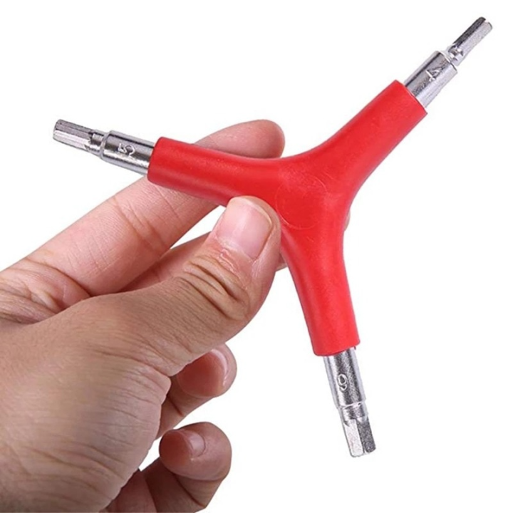 3 Way Hex Wrench Spanner Bicycle Repair Tools Trigeminal Allen Hex ...