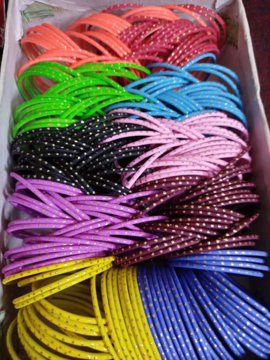 Kanch bangle fashion for girls kach multi colours Pack of 9 Dozen in 9 ...