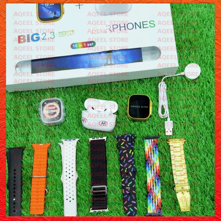 I20 Ultra Max Suit 10 IN 1 Set I30 Pro Max Suit Smart Watch 7+4 I20 ...