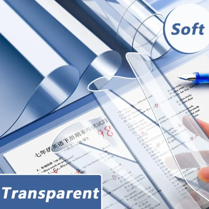 Soft PP Office Desk Mat A2/A3/A4/A5/16K Transparent Writing Pad ...