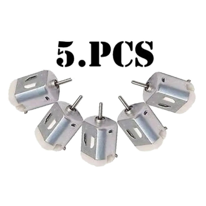 Pack of 5 - 3Volt to 6 volt Mini Micro DC Motor for DIY Toys Hobbies ...