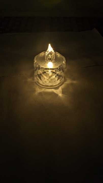 Crystal Candle small LED Candle Light | Flameless & Smokeless Melted ...
