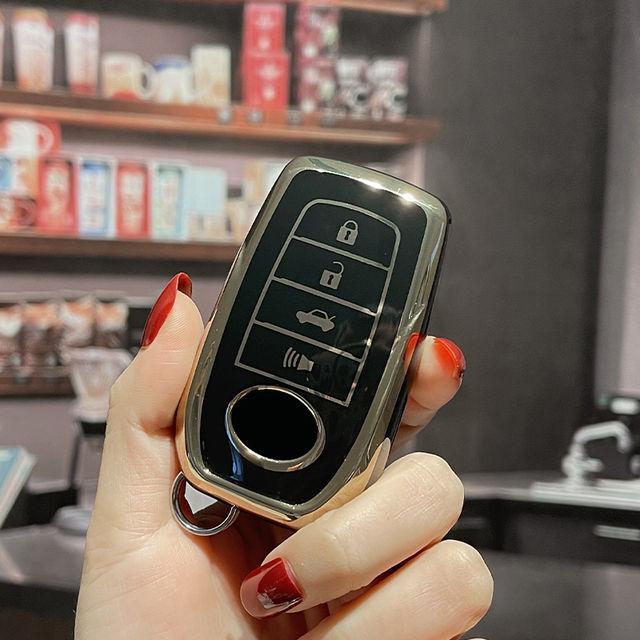 Toyota Fortuner TPU key cover premium quality key cover keychain for ...