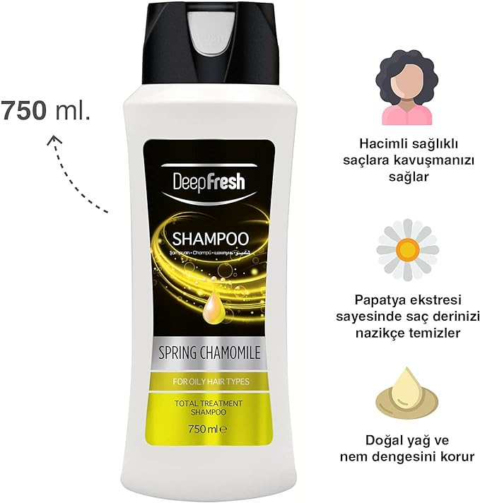 DEEP Fresh Spring Chamomile shampoo for oily hair types 750ML | Daraz.pk