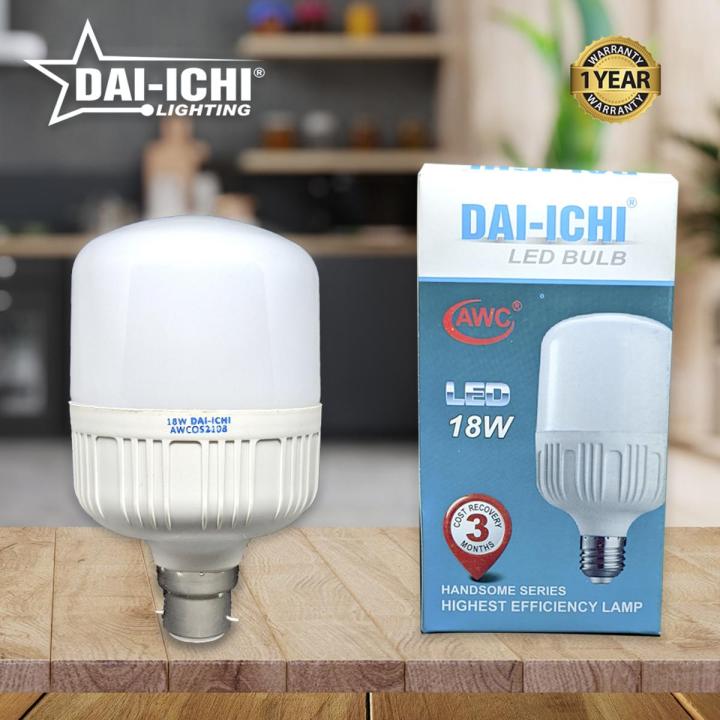 18W LED BULB HANDSOME SERIES DAIICHI WHITE E27 SCREW TYPE | Daraz.pk