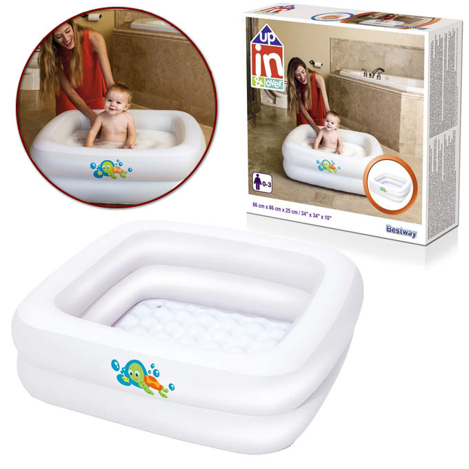 Bestway 51116 Inflatable Baby Tub & Swimming Pool 3 Ft For Kids Baby ...