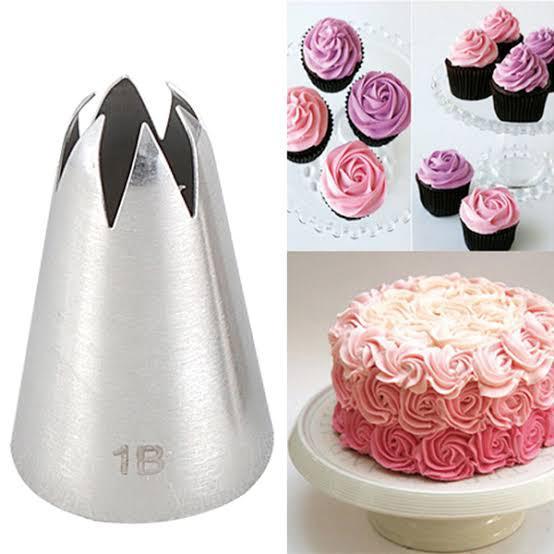 1B Stainless Steel Nozzle Open Star Tip Pastry Cokkies Tools Icing ...
