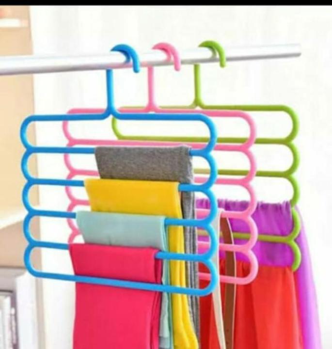 Anti-Slip Magic Multiple Layer Trousers Hanger Multifunction Pants ...