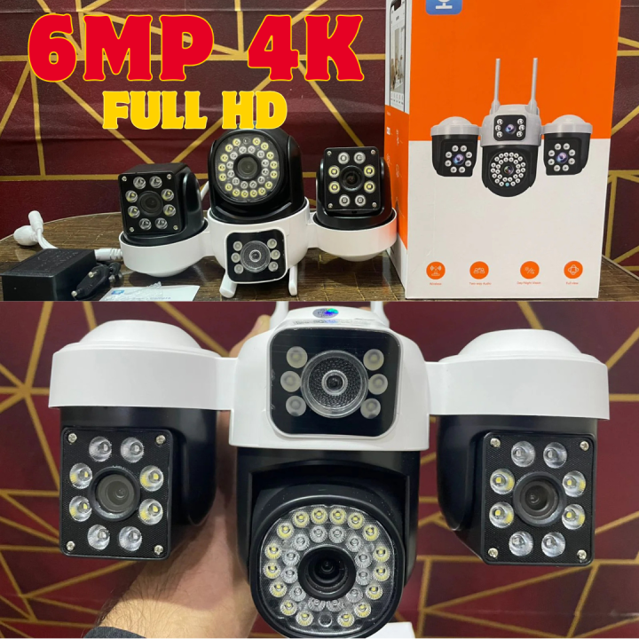 WIFI TRIPLE LENS WATERPROOF OUTDOOR HIGH RESOLUTION CAMERA 1080p FULL ...