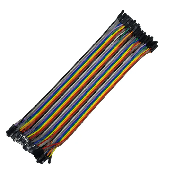 Female to Female 20cm 40P DuPont line jumper wires | Daraz.pk