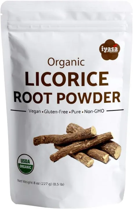 Organic Licorice Root Powder (Mulethi), Glycyrrhiza glabra, Natural ...