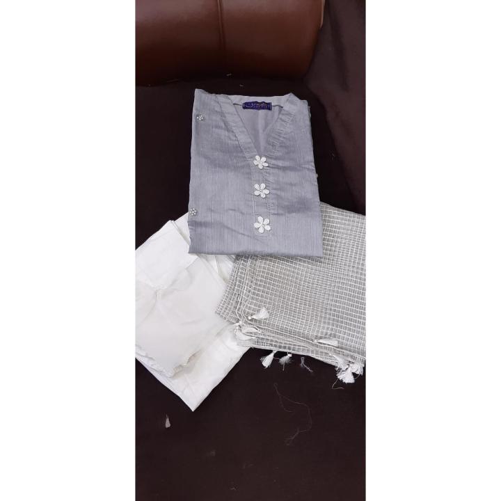 NOON FASHION 03 Piece Latest fashion Stitched Suit Ready-to-wear Use ...