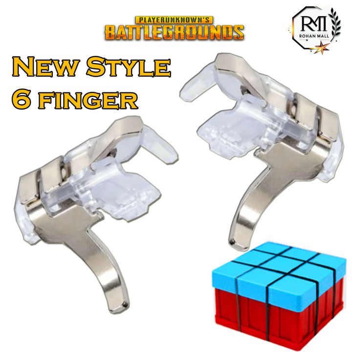 White PUBG Trigger Controller Mobile Game For Pubg/Cod/Free Fire Best ...