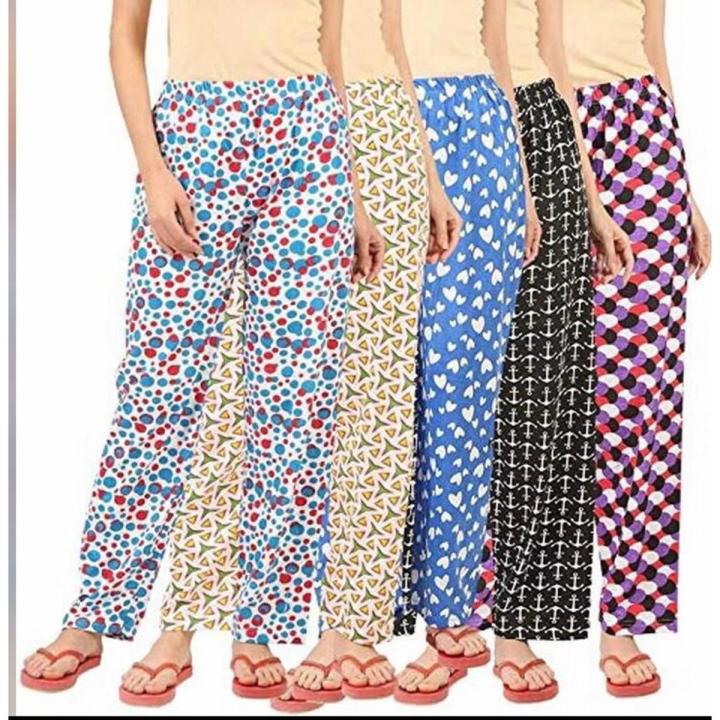 Summer Collection Pack Of 5 Printed Trouser (Random Colors) For Women ...