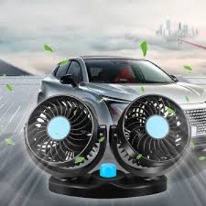 Sogo Car Fan Long Neck Double Headed Fan - 360 Rotation High speed Car ...