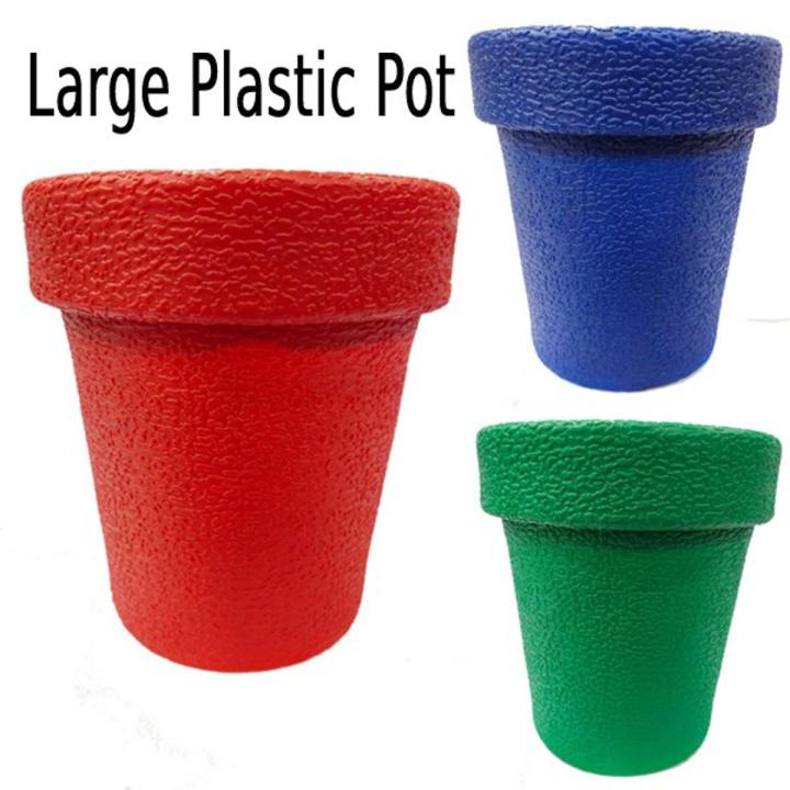 Large Plastic Pot for all plants growing 1.5 feet | Daraz.pk