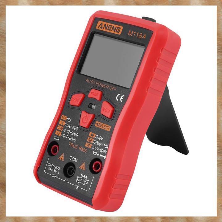 Kqueebee M118A Mini Digital Multimeter Automatic True RMS Tester 6000 ...