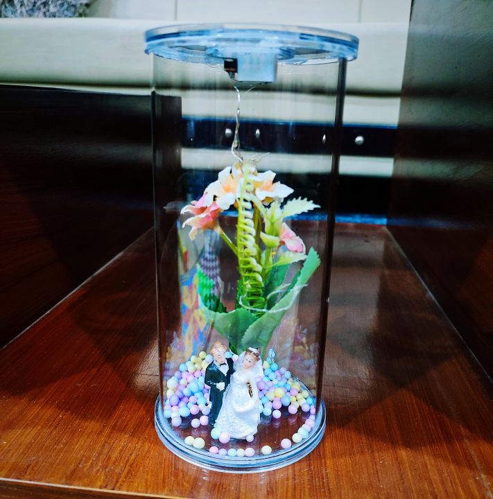 Couple Music Crystal Ball Beautiful Multifunctional Snow Globe Creative ...