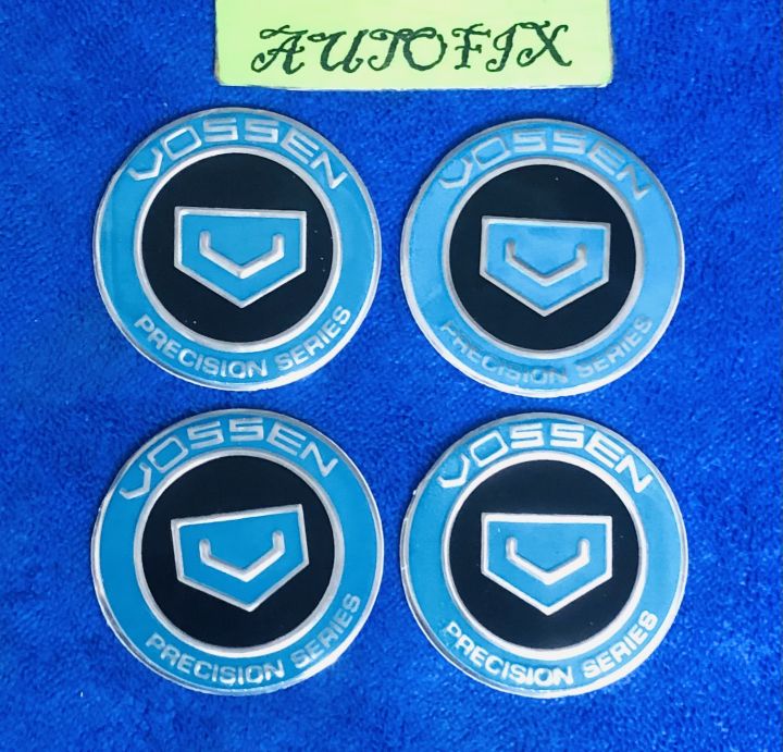 Car wheel center caps STICKERS Vossen 2.2 Inches blue 04 PCS | Daraz.pk