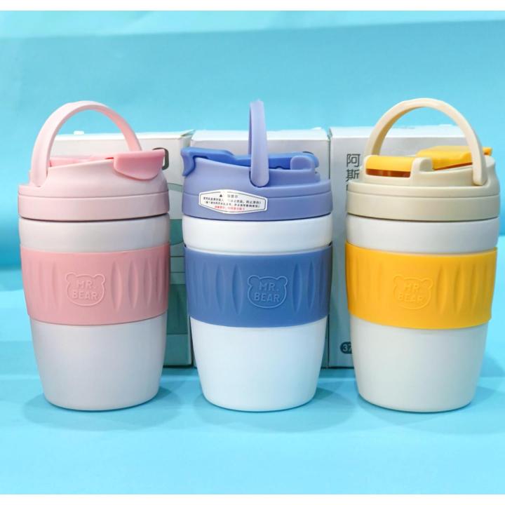Stainless Steel Vacuum Cup, Portable Straw Cold Accompaniment Mug ...