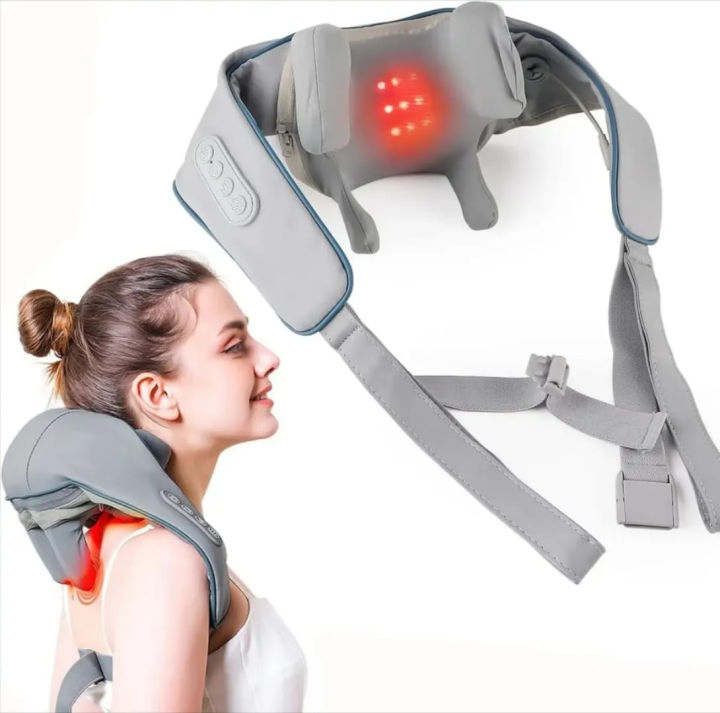 Neck and Shoulder Massager With Heat And Vibration Electric ...