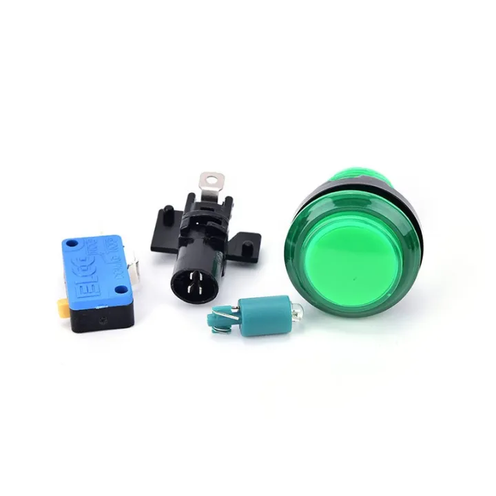 1pc round lit illuminated arcade video game push button switch LED ...