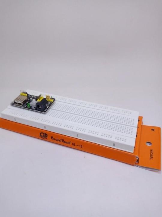 Breadboard GL12 MB102 + Breadboard Power Supply Module | Daraz.pk