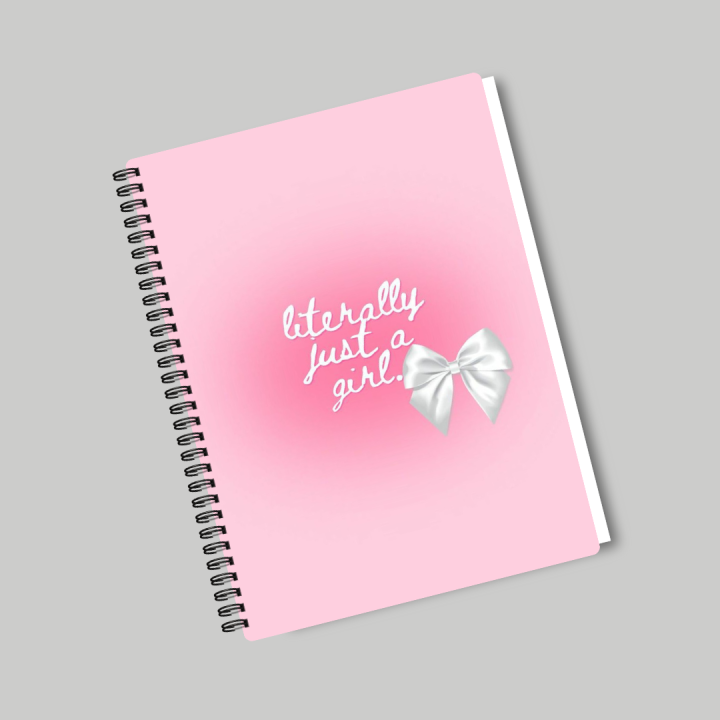 Mayfair Moments - Literally Just a Girl Notebook | A5 , A4 Sizes 200 ...