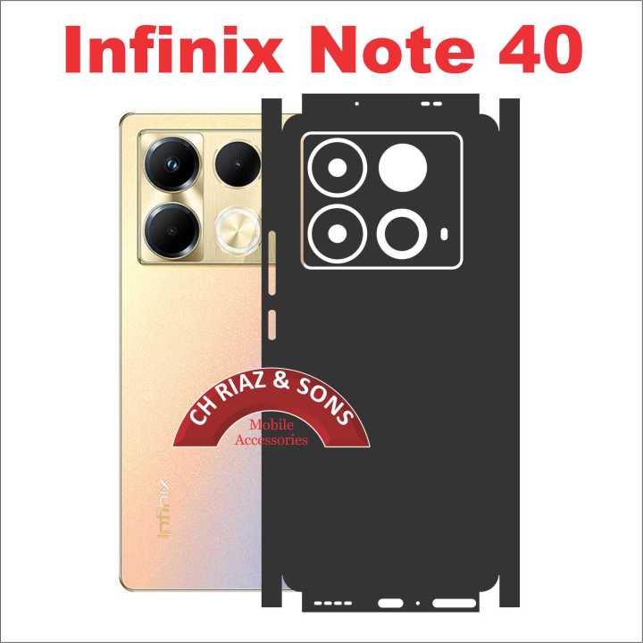 INFINIX NOTE 40 FULL BACK 360 premium Protection Skin Wrap full cover ...