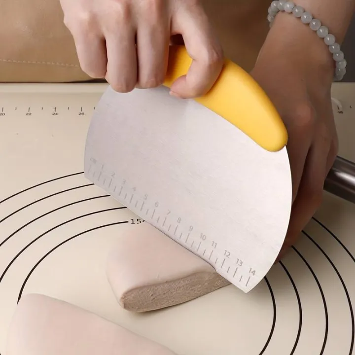 1pc, Dough Scraper, Stainless Steel Dough Cutter, Pastry Chopper ...